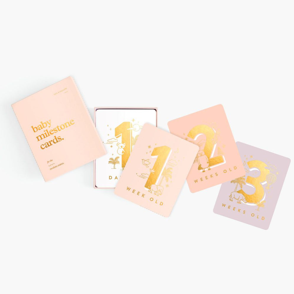 Baby Milestone Card | Cream– Millie and Lana
